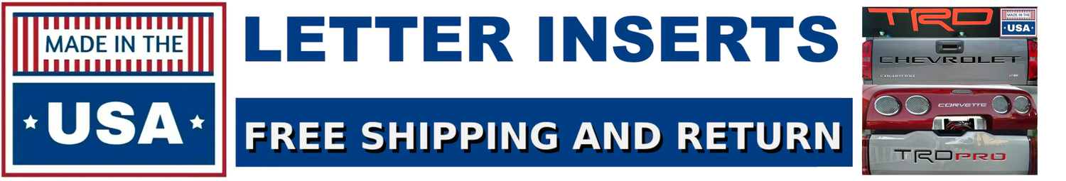 Advanced Trims Letter Inserts